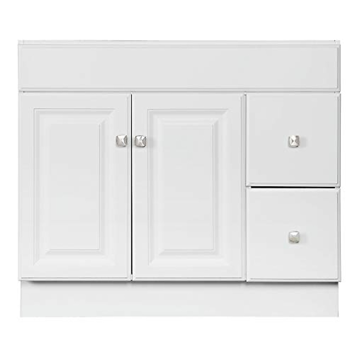 Design House Wyndham Unassembled Bathroom Vanity Cabinet Without Top, 36 in, White