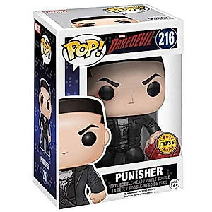 POP Marvel: Netflix Daredevil - Punisher (Frank Castle) Funko Pop! Vinyl Figure (Bundled with Compatible Pop Box Protector Case) Multicolor 3.75 inches