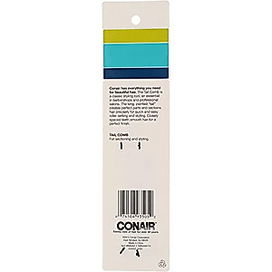 Conair Hard Rubber Tail Comb Pack Of 3