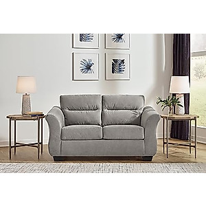 Signature Design by Ashley Miravel Casual Loveseat for Living Room, Light Gray