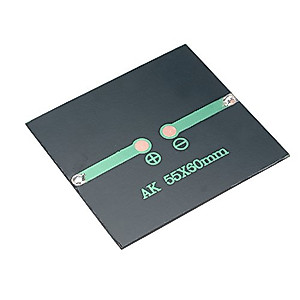 uxcell 5Pcs 3V 110mA Poly Mini Solar Cell Panel Module DIY for Light Toys Charger 60mm x 55mm