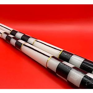 0 Handmade Decorative Hand Painted Taper Candles, 2 Pack | Checkered Black & White | for Dinner Table and Interior Decoration