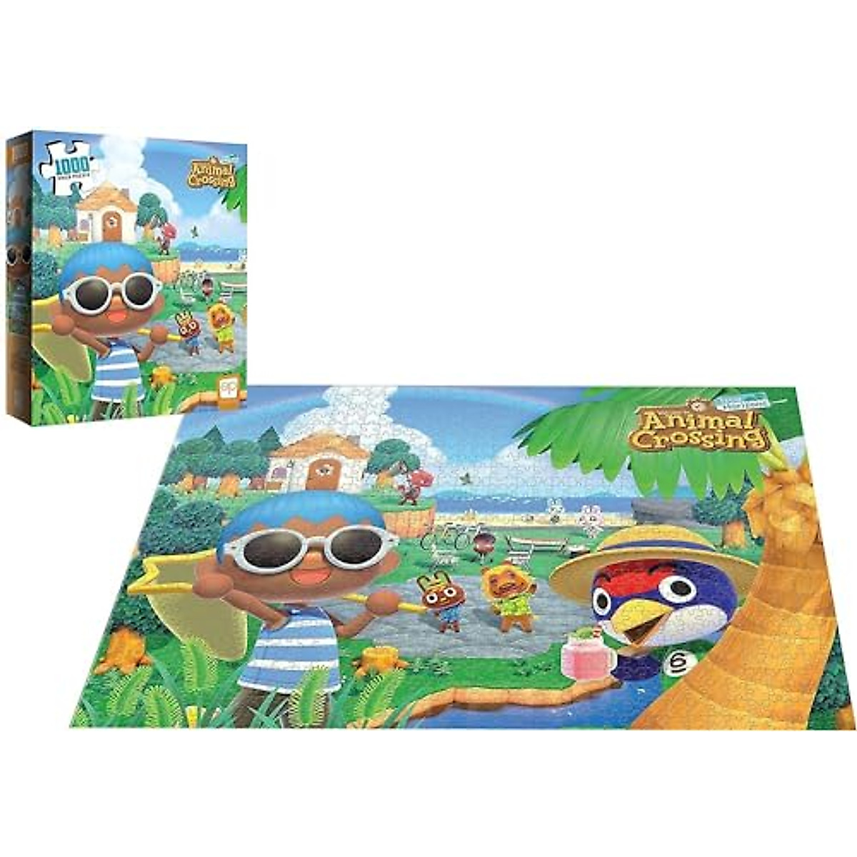 Animal Crossing “Summer Fun” 1,000 Piece Jigsaw Puzzle | Collectible Puzzle Featuring Familiar Characters from The Nintendo Switch Game | Officially Licensed Nintendo Merchandise