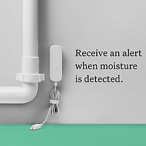 Ooma Water Sensor works with Ooma Smart Home Security No contracts and free self monitor plan Optional professional monitoring motion door window siren smoke keypad and garage door sensor