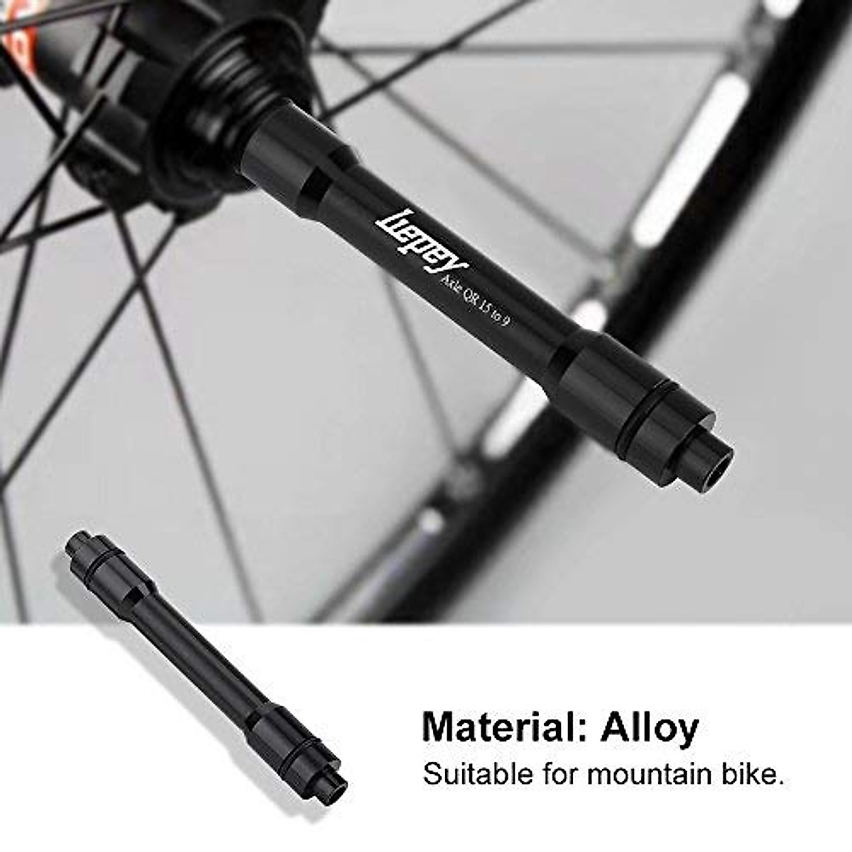 Alomejor Axle Hub Adapter Mountain Front Hubs Tube Shaft Axle Hub Adapter Quick Release Wheel Conversion Adapter Tool