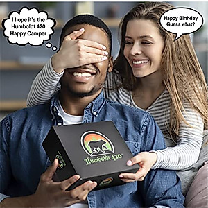 HUMBOLDT 420 HEI Locking Storage Box 100% Airtight Box Waterproof Storage Box Medicine Box Lunch Box with Lock Home Travel Boat Hiking Skiing - Camping Great Gift - Happy Camper SOLO