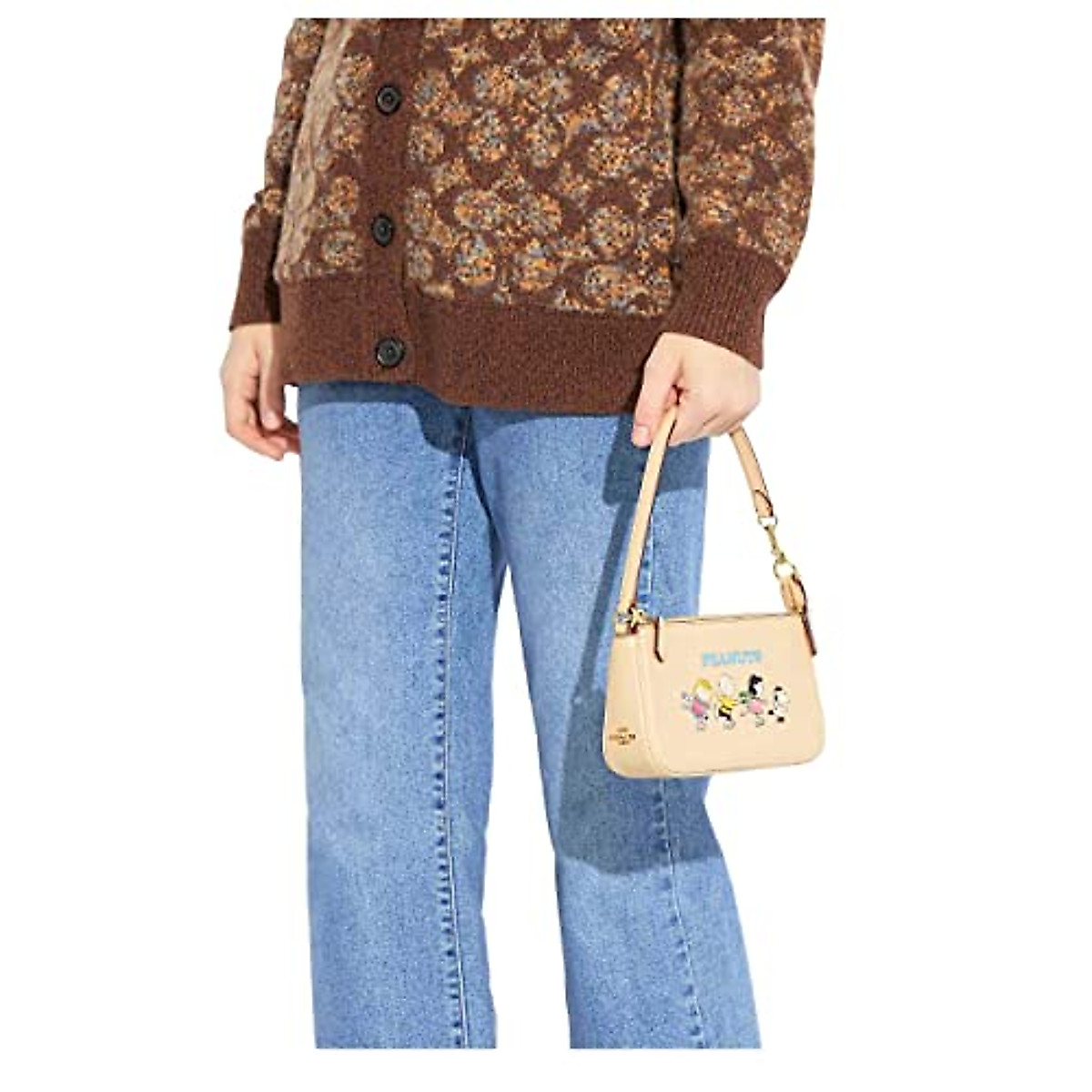 COACH X Peanuts Nolita 19 With Snoopy And Friends Motif Style No. CE858 Ivory