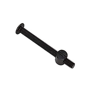 cSeao M6 x 20mm/30mm/40mm/50mm/60mm Baby Bed Crib Screws Hardware Replacement Kit, 25-Set Black Socket Cap Screws Barrel Nuts Assortment Kit for Chairs Cot Bed Crib Furnitures