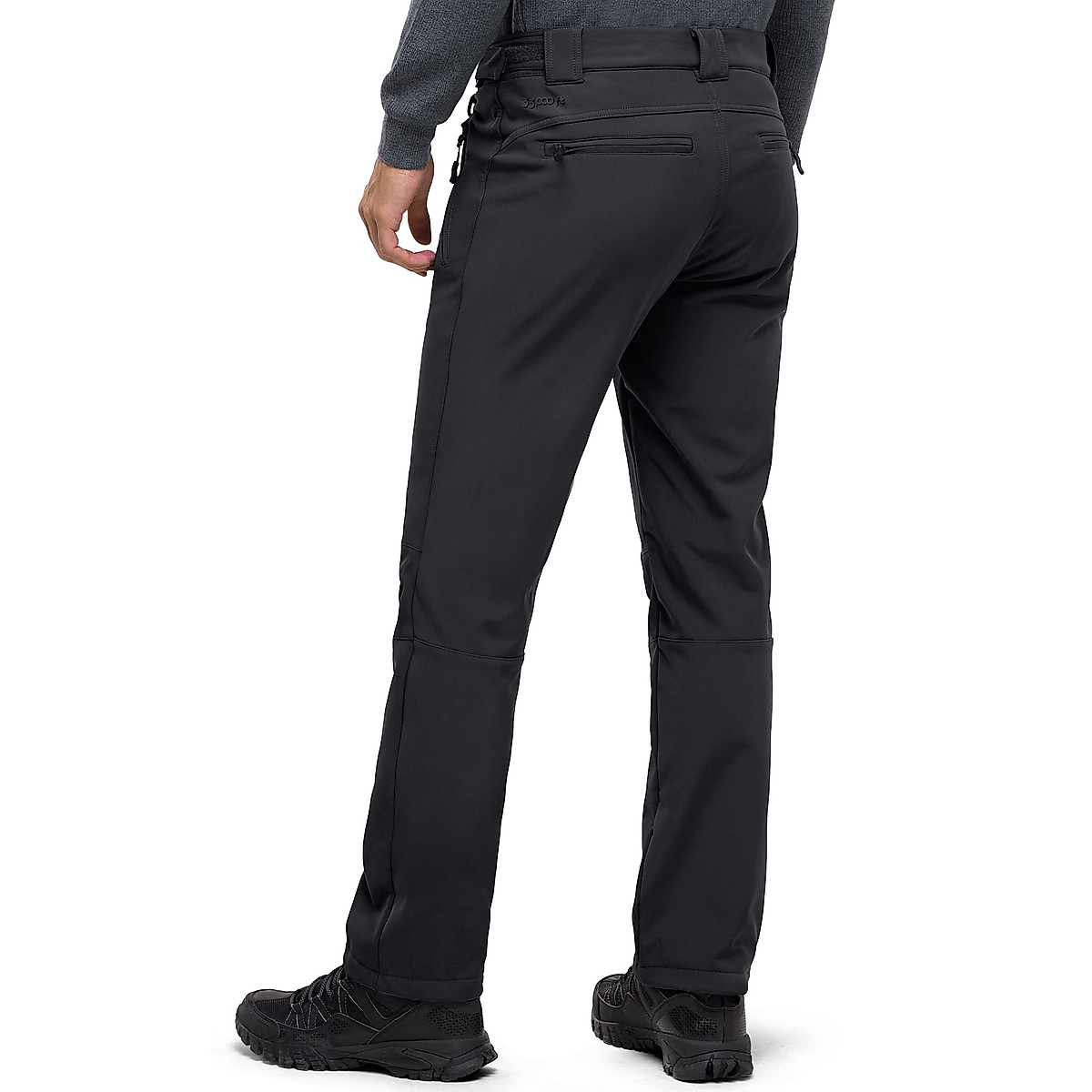 33,000ft Men's Winter Snow Ski Fleece Lined Pants Warm Waterproof Softshell Insulated for Snowboard Outdoor Work Hiking