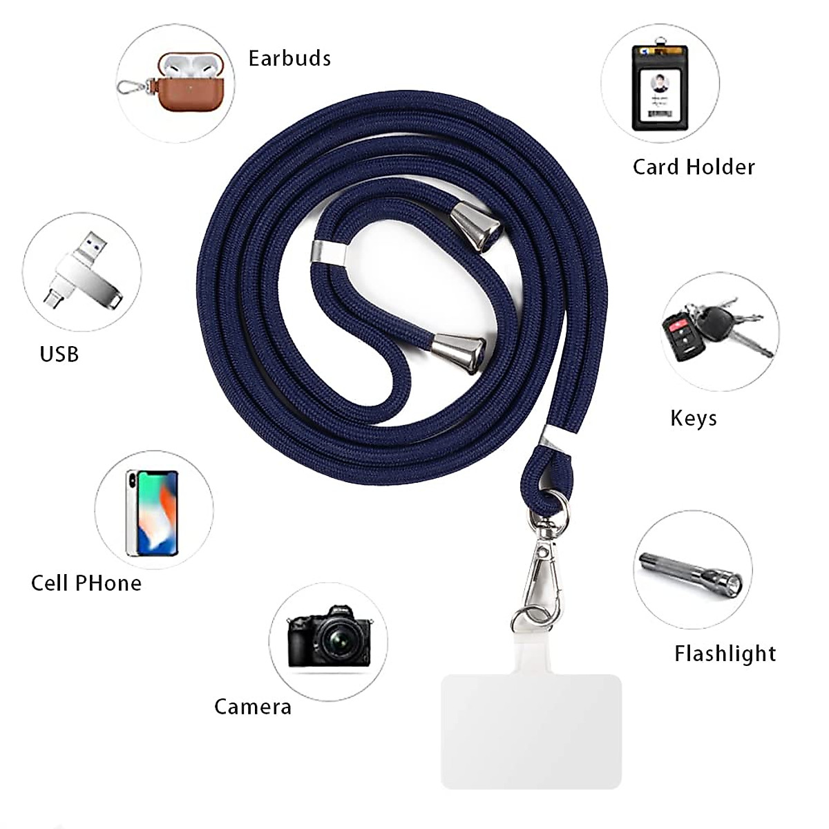 Shantime Oneplus Nord N20 5G Case + Universal Mobile Phone Lanyards, Neck/Crossbody Soft Strap Silicone TPU Cover Bumper Shell for Oneplus Nord N20 5G (6.43”)