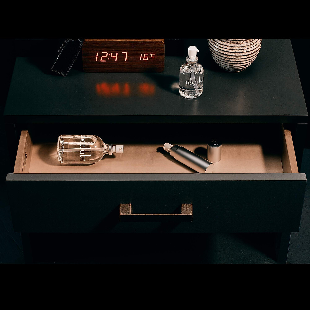 Überlube Home and Travel Bundle | Red Travel Lube Kit Latex-Safe Natural Silicone Lube with Vitamin E, Unscented, Flavorless, Zero Residue, Works Underwater - 55ml + 15ml Red Kit