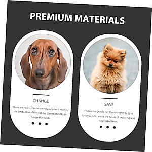 POPETPOP 4 Sets Pet Electronic Animal Temperature Detection Home Use Pet Temperature Monitor Small for Pets Animal Electronic Small Animal Non- Plastic Detector Ear Baby