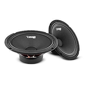 DS18 PRO-GM10 Loudspeaker - 10", Midrange, Black Steel Basket, 660W Max, 220W RMS, 8 Ohms - Premium Quality Audio Door Speakers for Car or Truck Stereo Sound System (1 Speaker)
