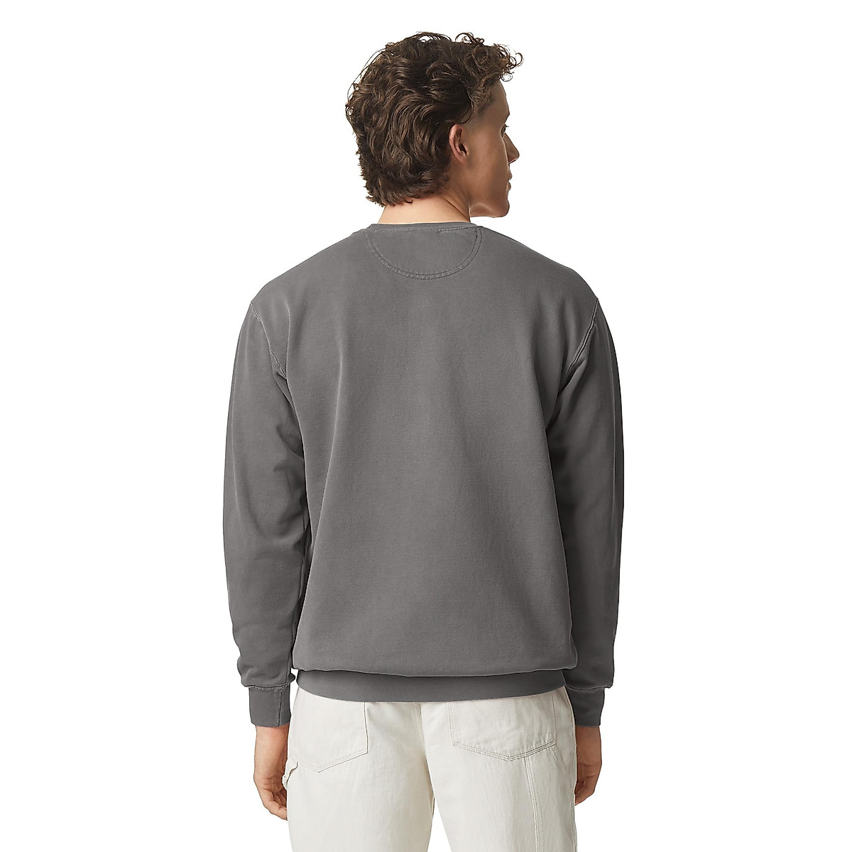 Comfort Colors Adult Crewneck Sweatshirt, Style G1566, Grey, Large