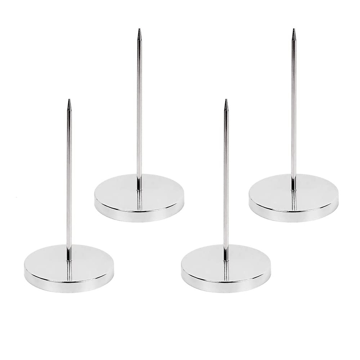 SGrace Receipt Holder Spike Bill Desk Straight Rod Paper Stick Receipts Check Fork Stainless Steel (4)