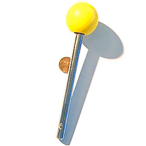 SB Distribution Ltd. Pin, Tensile - Universal Weight Stack Replacement SELECTOR Key - 3/8" Diameter | 3-1/4 | Designer Yellow Round Knob - Chrome Plated Steel Shaft | by SBD