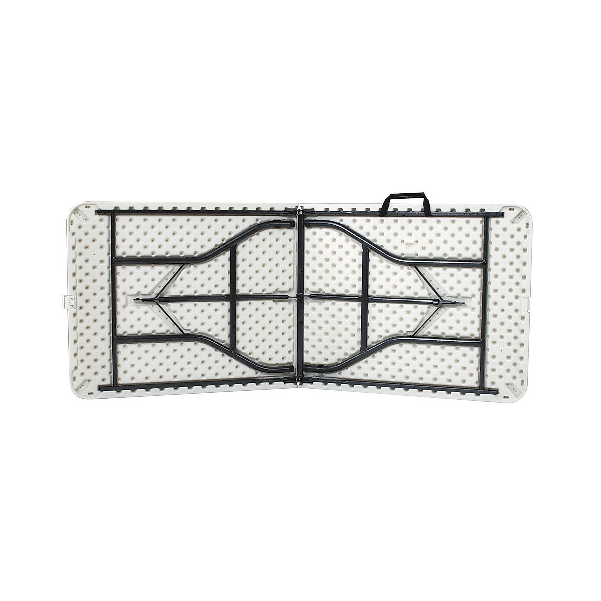 COSCO 6 ft. Fold-in-Half Banquet Table w/Handle, White