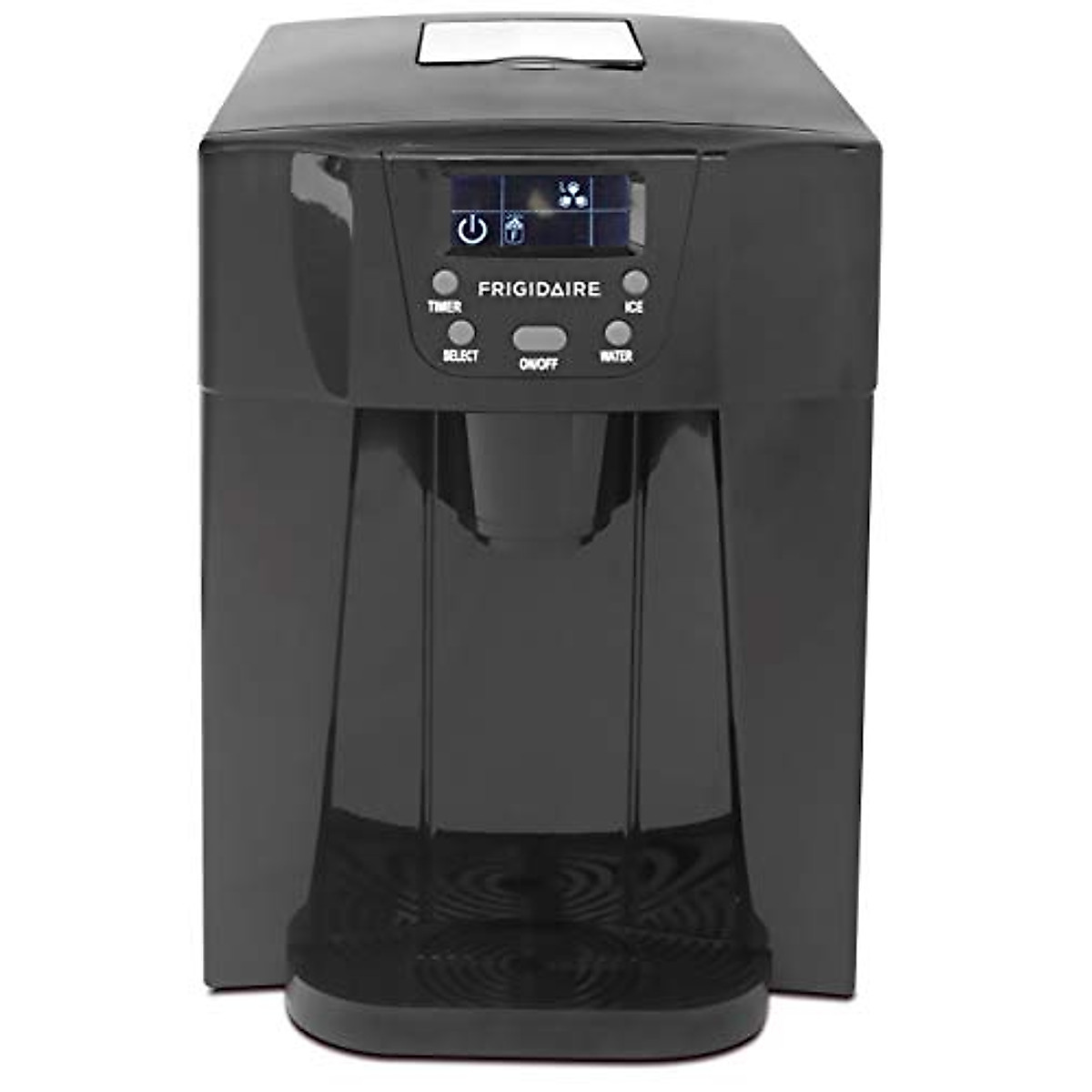 FRIGIDAIRE EFIC227-BLACK Countertop Compact Ice Maker and Water Dispenser, Black, 16 x 11.5 x 17 inches