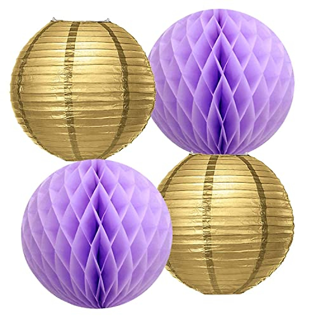 Purple Gold Bridal Shower Decorations Qian's Party Purple Gold Confetti Ballons Polka Dot Fans/Bride to Be Banner Purple Gold, Hen Party Engagement Banner Bachelorette Party Decorations