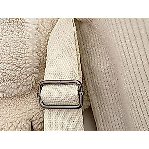 Tote Bag for Women Fashion Corduroy Handbags Casual Hobo Messenger Bag Canvas Shoulder Bag with Multi-pocket