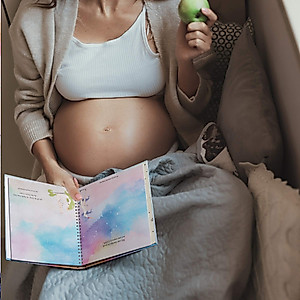 Pillow and Toast Baby Memory Book First Time Mom, Baby Books First Year Memory Book for Girls Unicorn Gift, Minimalist Baby Keepsake Journal with Pregnancy Scrapbook Postcard