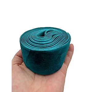 PEPPERLONELY 3 Yards Single Face Velvet Ribbon 38MM (1.5 Inch) - Teal