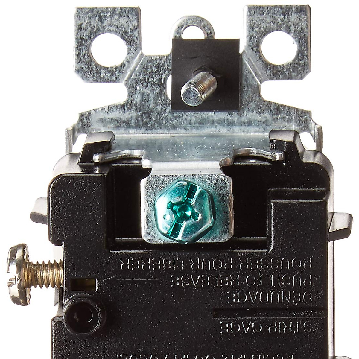 Leviton 1755-W 15 Amp, 120 Volt, Decora Single-Pole, AC Combination Switch, Commercial Grade, Non-Grounded, White, EA