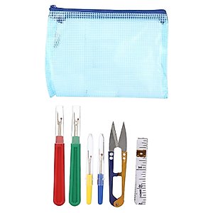 Colorful Stainless Steel Seam Ripper Set with Handy Handles - Thread Remover and Needlework Accessories for Sewing Kit Embroidery Quilting Tools and Thread