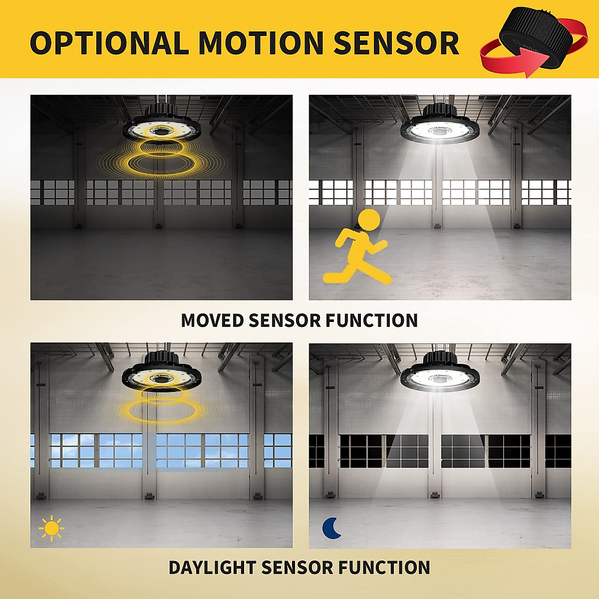 Adiding Motion Sensor for High Bay Light