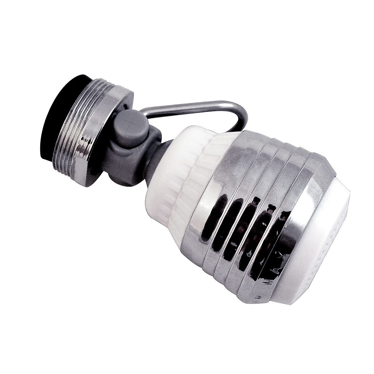Niagara Conservation - N3115P-FC 1.5 GPM Kitchen Dual Spray Swivel with Pause Valve California Compliant Sink Faucet Aerator - Standard Chrome and White Sink Aerator with Low Flow Rate