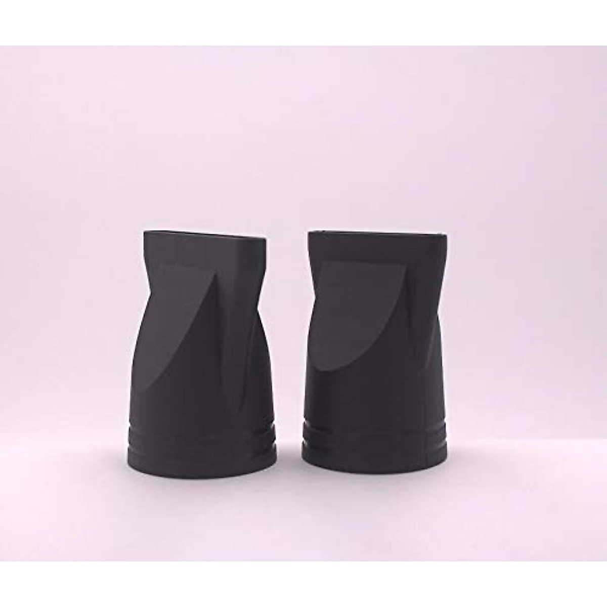 2PCS(Not Universal) Black Plastic Salon Hair Dryer Nozzle Replacement Narrow Concentrator Replacement Blow Flat Hair Drying Nozzle Special for Diameter 4.5cm