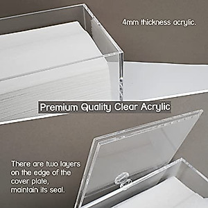 Dryer Sheet Holder, Dryer Sheet Dispenser, Acrylic Container Storage Box for Laundry Room Organization, Holds Dryer Sheets, Dryer Balls, Clothes Pins, Laundry Pods