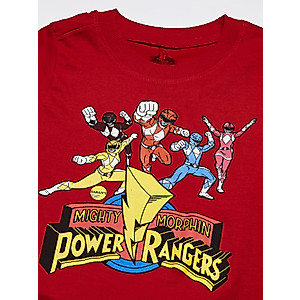 Power Rangers Toddler Boys Short Sleeve T-Shirt, Red, 5T