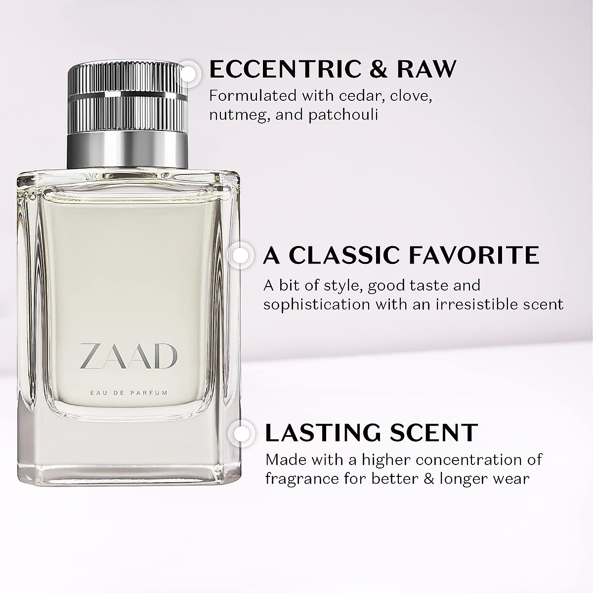 O BOTICARIO Zaad Eau de Parfum, Long Lasting Premium Cologne for Men, Fresh & Woody Men's Fragrance, 3.2 Ounce