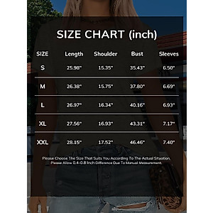 ATHMILE Tshirts Shirts for Womens Short Sleeve Round Neck Shirts Summer Top Fashion Basic Tee Business Casual Black