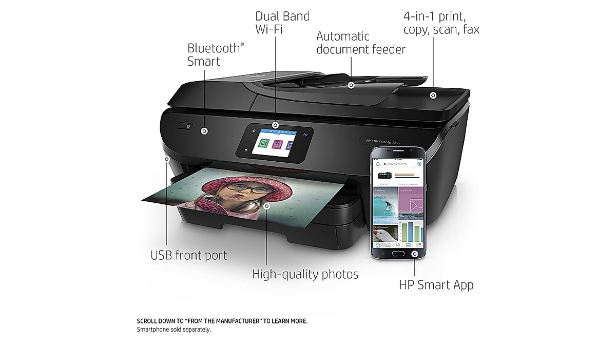 HP Envy Photo Series Printer All-in-One with Wireless Printing