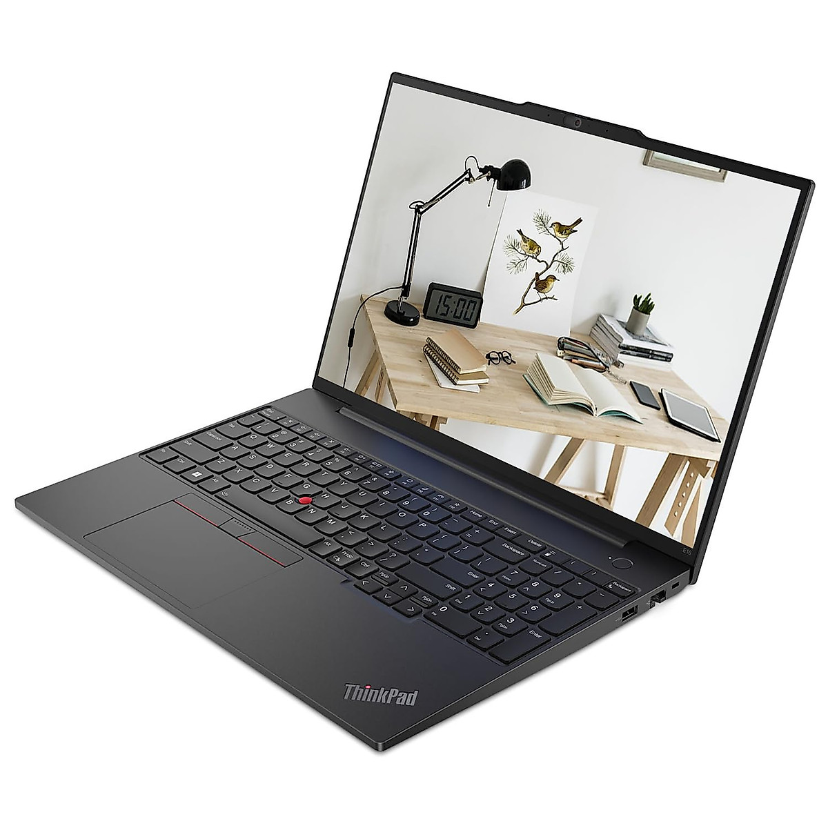 Lenovo ThinkPad E16 Business Laptop, 16" WUXGA Touchscreen, AMD Ryzen 7 7730U, 24GB RAM, 1TB SSD, Webcam, HDMI, Backlit Keyboard, Fingerprint Reader, Wi-Fi 6, Windows 11 Pro