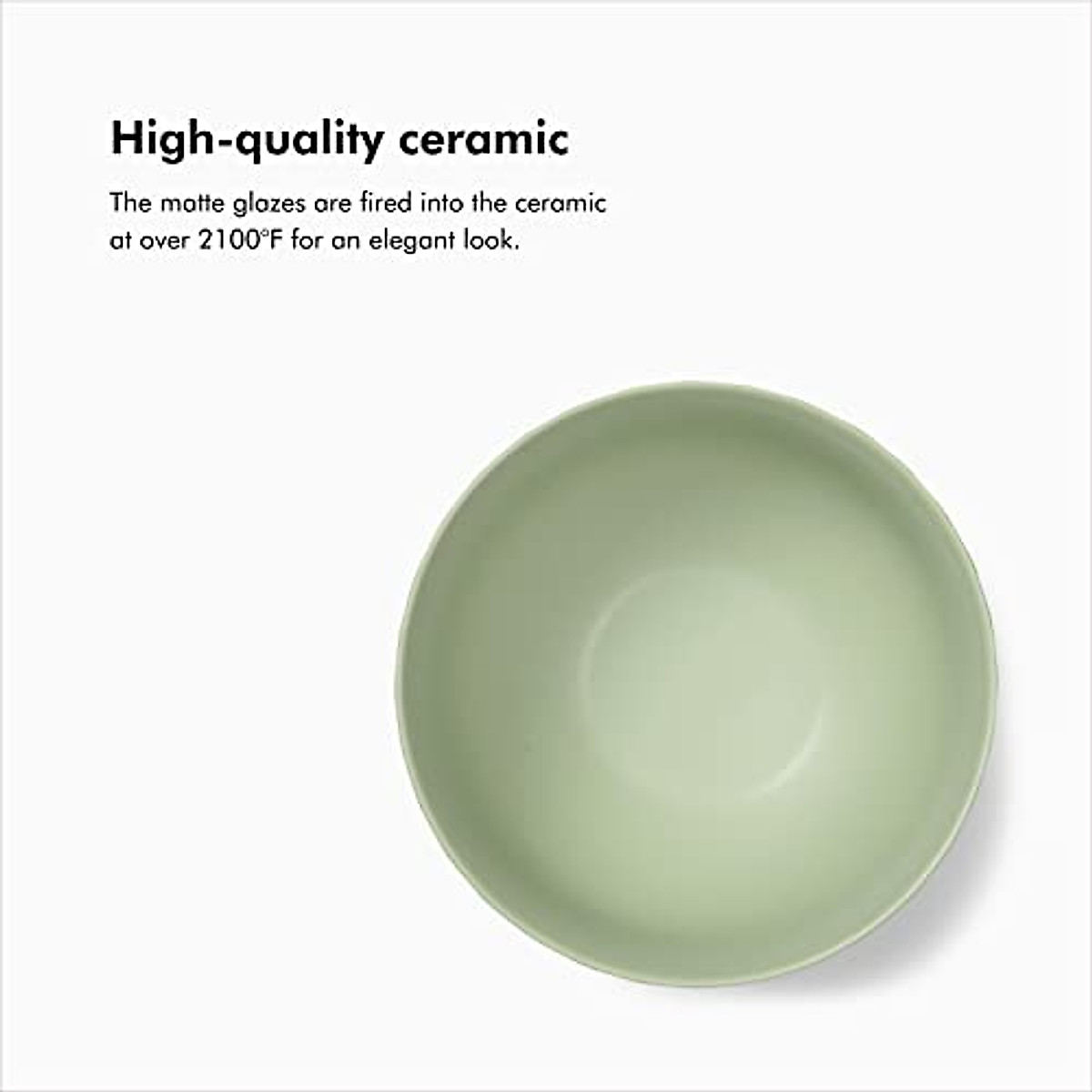 KIVY Large Cereal Bowls Set of 6 [28oz] - Embossed Ceramic Bowls for Soup, Oatmeal and Pasta - Large Soup Bowls Set - Cereal Bowl Set - Ceramic Bowl Set - Soup Bowl Set - Oatmeal Bowl - Colorful Bowl