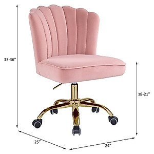 Acme Furniture Moyle Office Chair, Gold