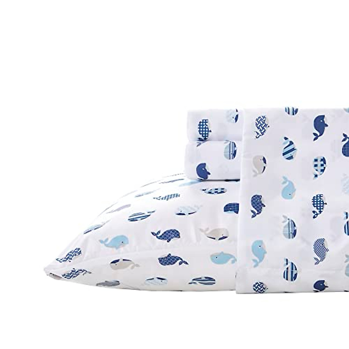 MI ZONE Printed Sheets, Twin, Blue