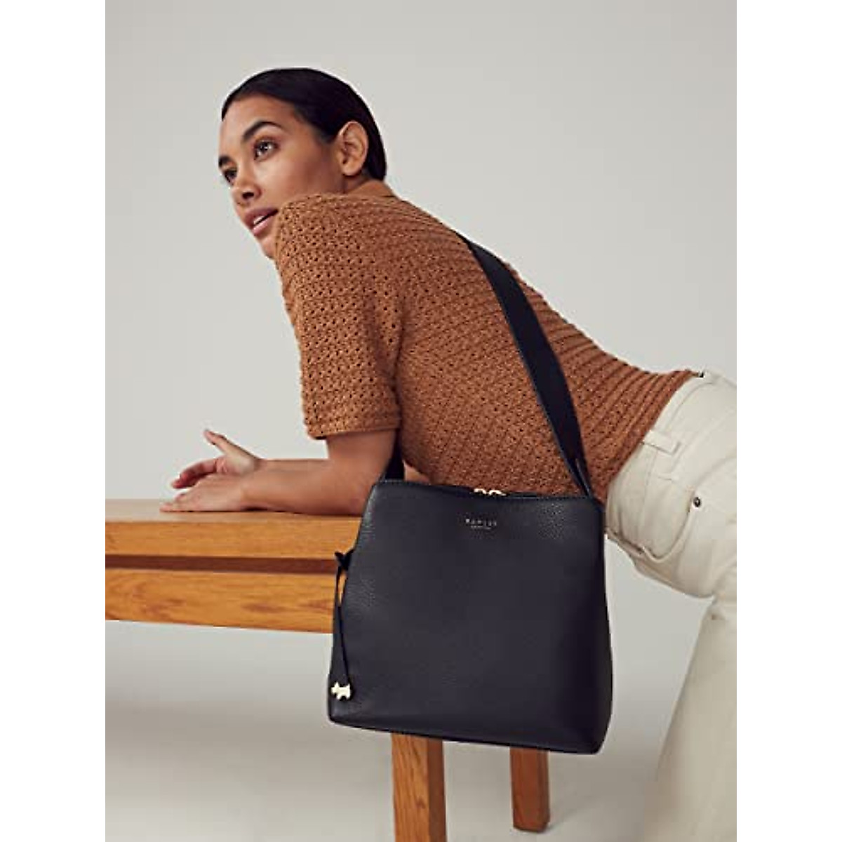 RADLEY London Womens Dukes Place Multi-Compartment Leather Bag, Medium, Black