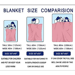 Things Blanket Christmas Throw Blanket Flannel Fleece Blanket Super Soft Warm and Cozy for Sofa Bed Couch Travel Blanket 50"x40"