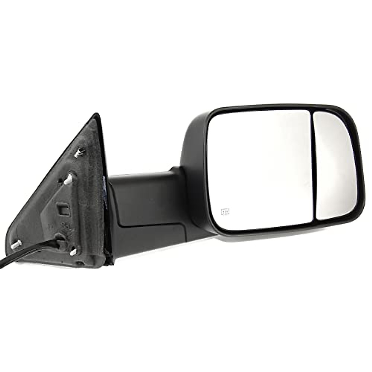 Garage-Pro Mirror Compatible with 2013-2018 Ram 1500, 2500, 2012-2018 3500, 2019-2021 1500 Classic, Passenger Side Textured Black Heated Manual Folding