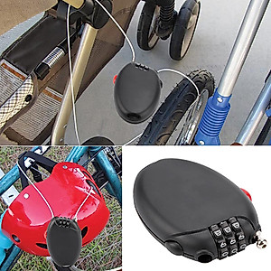 Retractable Cable Locks for Luggage, 3 Digit Combination Padlock Lock Adjustable Steel Security Wire Combo Password Baggage Locks Bike Travel Ski Snowboard Stroller Backpacks Cycling Helmets Suitcase