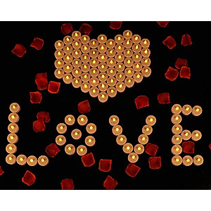 OSHINE 12-Pack Flameless Tea Lights LED Tea Lights Candles,Flickering Tea Candles Battery Included as Halloween Lights,Pumpkin Decoration,Holiday,Garden,Wedding,Party,Décor(Warm Yellow Light