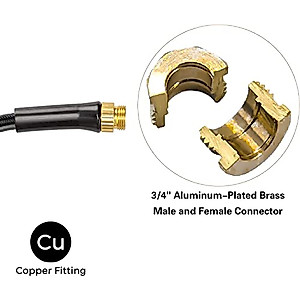 Giraffe Hybrid Lightweight 5/8 in. x 100 ft Garden Hose, Heavy Duty Hose Reel Cart, 250-Feet Capacity