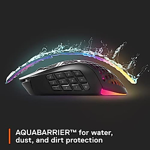SteelSeries Aerox 9 Wireless – Ultra-Lightweight Wireless Gaming Mouse – 18000 CPI – TrueMove Air Optical Sensor - Water Resistant– 180 Hour Battery – 18 Programmable Buttons