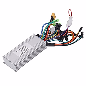 Alomejor Electric Bike Scooter Controller with Round Colorful Thumb Throttle LH100 LCD Panel for 500W Motors 48V 60V