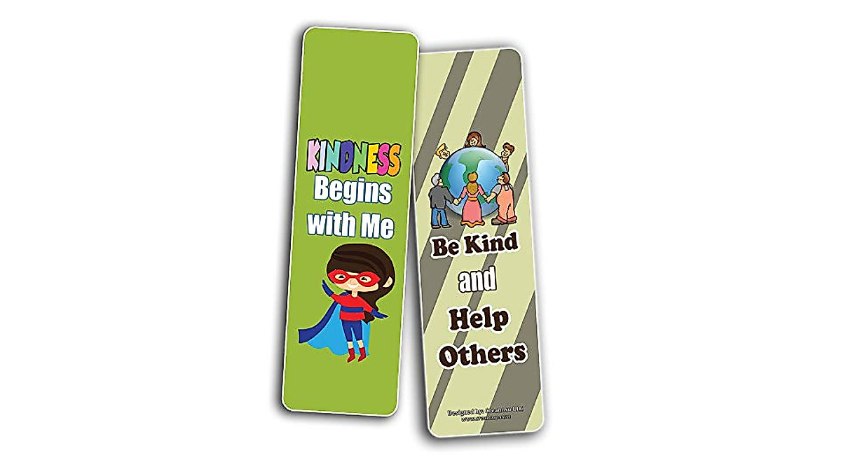 Super Bookmarks Kindness 30-Pack - Inspirational Bookmarks Gift