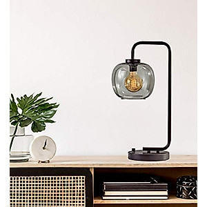 Adesso Home 3437-01 Transitional One Light Table Lamp from Ashton Collection Finish, 10.50 inches, Matte Black